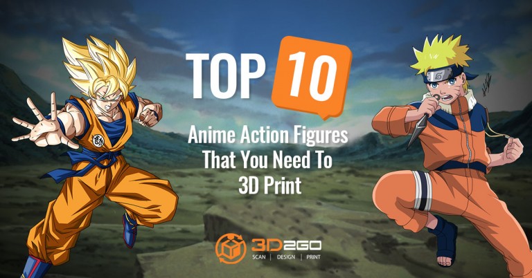 Top 10 Anime Action Figures That You Need To 3D Print - 3D2GO ...